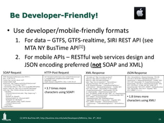 APTA TransITech 2013 - "Open Transit Data - A Developers Perspective" | PPT