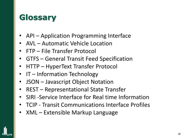 APTA TransITech 2013 - "Open Transit Data - A Developers Perspective" | PPT