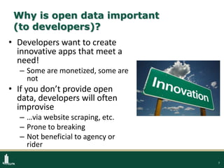 APTA TransITech 2013 - "Open Transit Data - A Developers Perspective ...