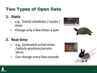 APTA TransITech 2013 - "Open Transit Data - A Developers Perspective ...