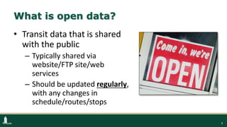 ITS World Congress 2014 - Open Data in Public Transport: Challenges and ...