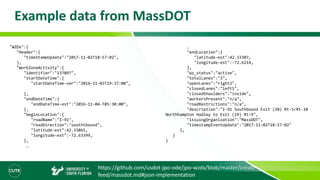 Work Zone Data Exchange (WZDx) format | PPT