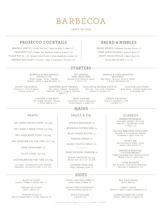 Barbecoa Main Menu 25.11.13 - Miguel Guedes de Sousa | PDF