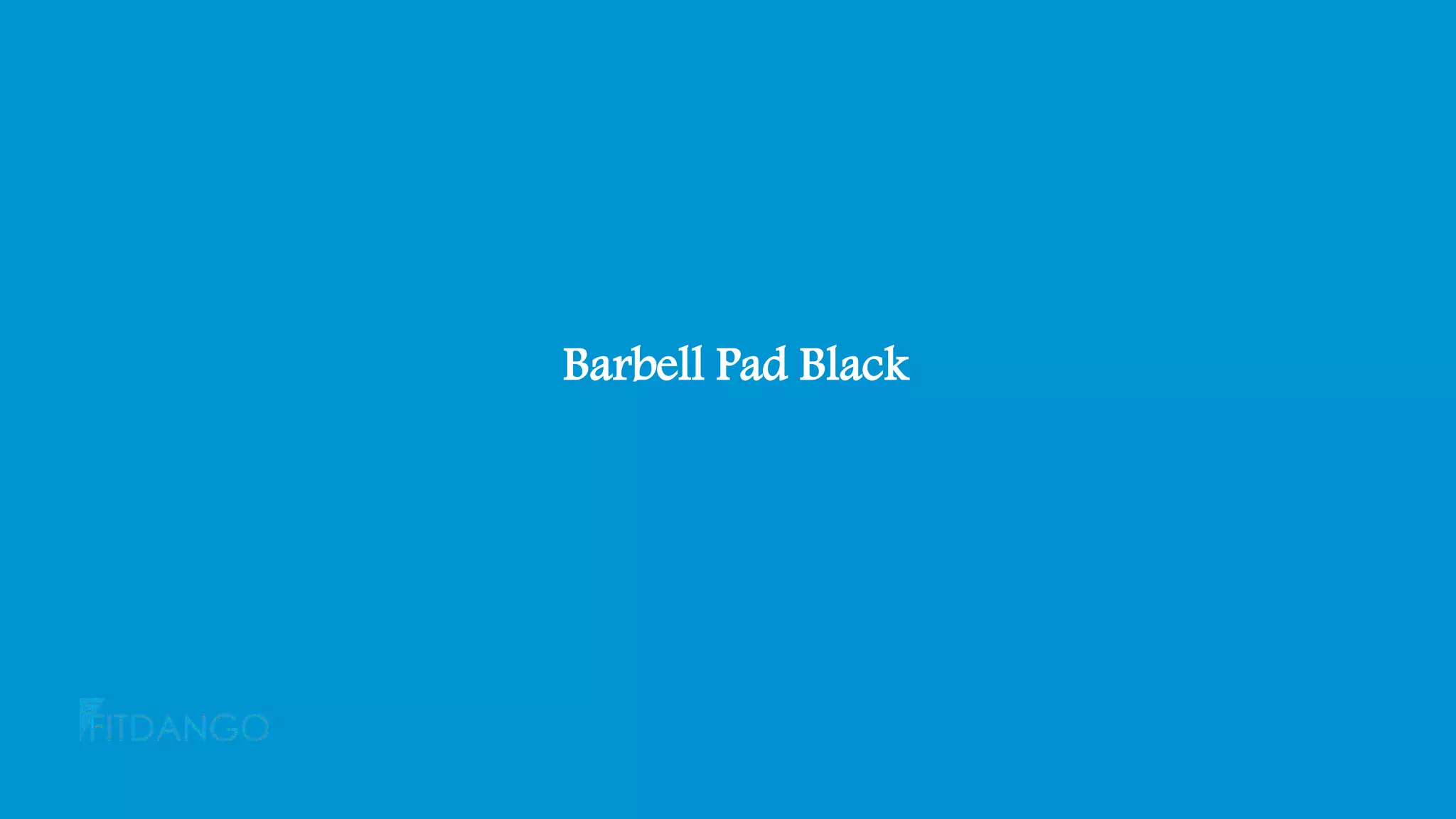 Barbell pad black | PPTX