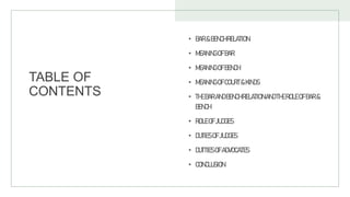 BAR BENCH RELATION UNDER ADVOCATE ACT 1961.pptx | Law