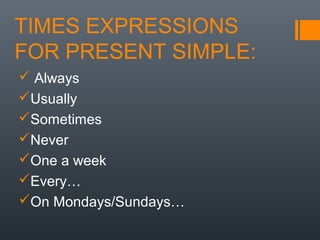 THE PRESENT SIMPLE | PPS