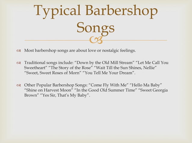 Barbershop music | PPTX
