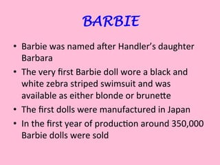 Barbie toys - lego power point | PDF