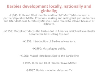 barbie as a popular culture | PPTX