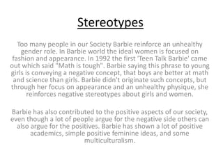 barbie as a popular culture | PPTX