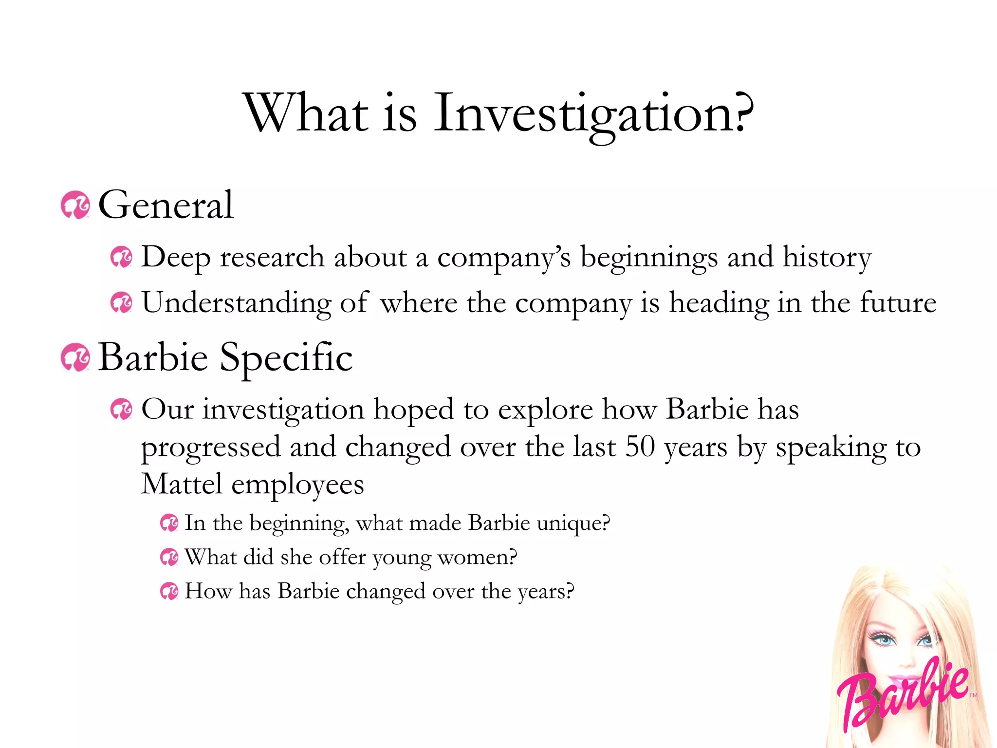 Barbie Master Idea | PPT