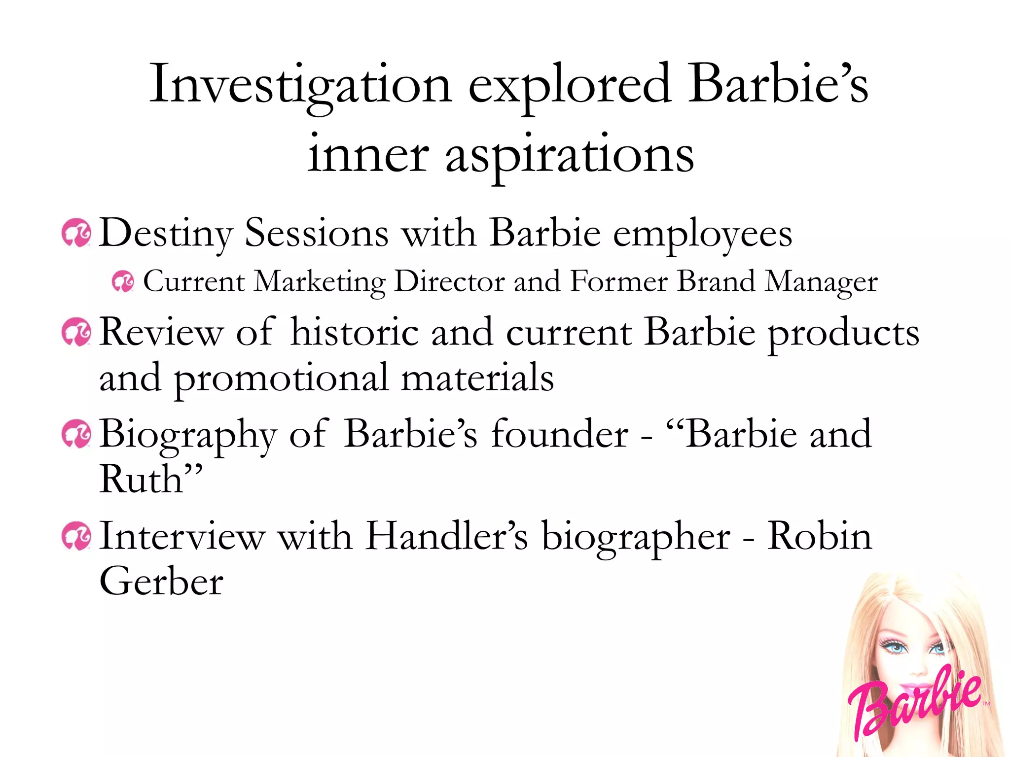 Barbie Master Idea | PPT