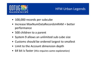 Best Practices in HFM Application Design | PDF