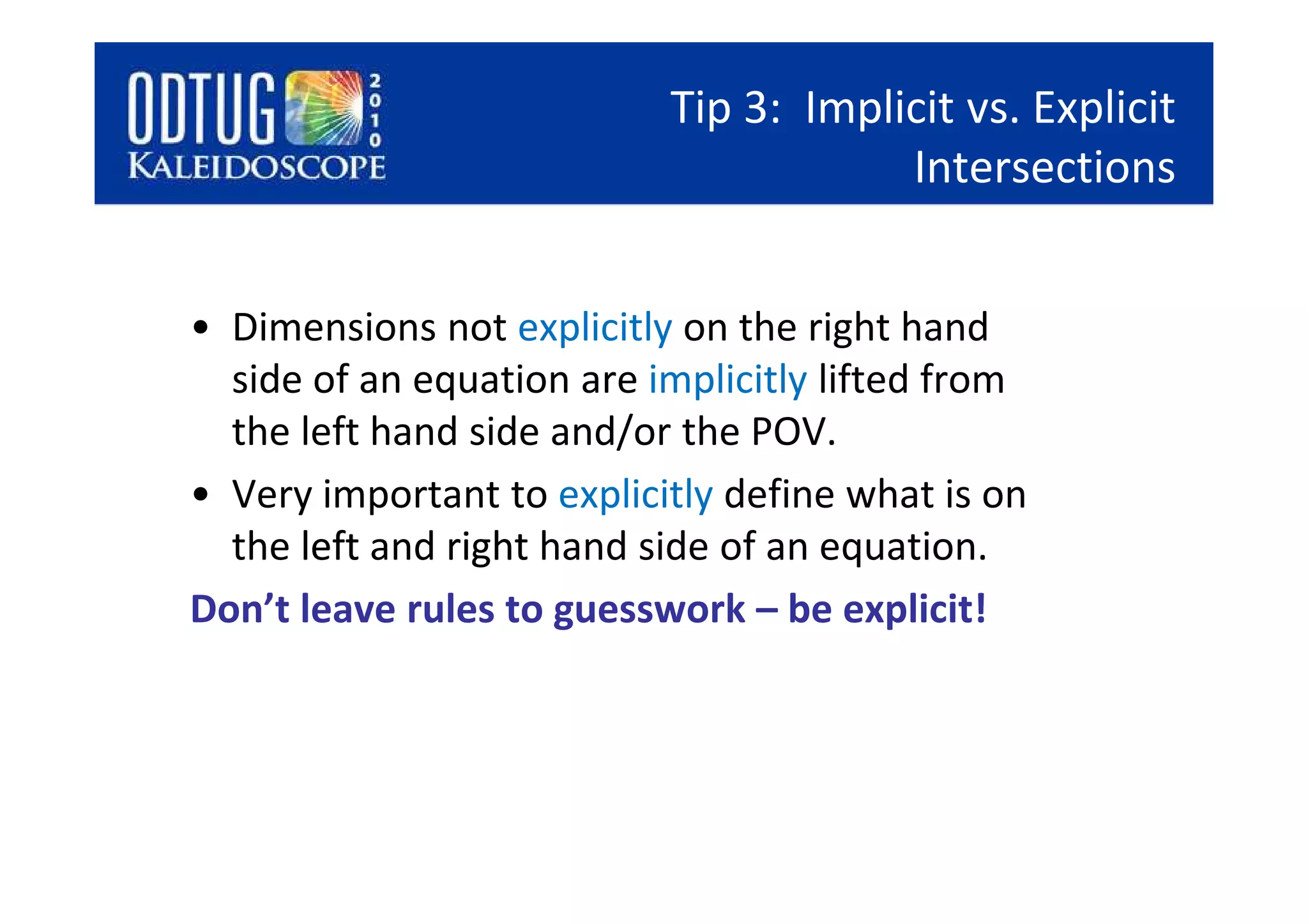 HFM Business Rule Writing Tips and Techniques | PDF