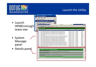 HFM System Messages: Revealed! | PPT