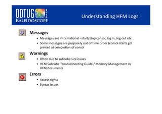 HFM System Messages: Revealed! | PPT