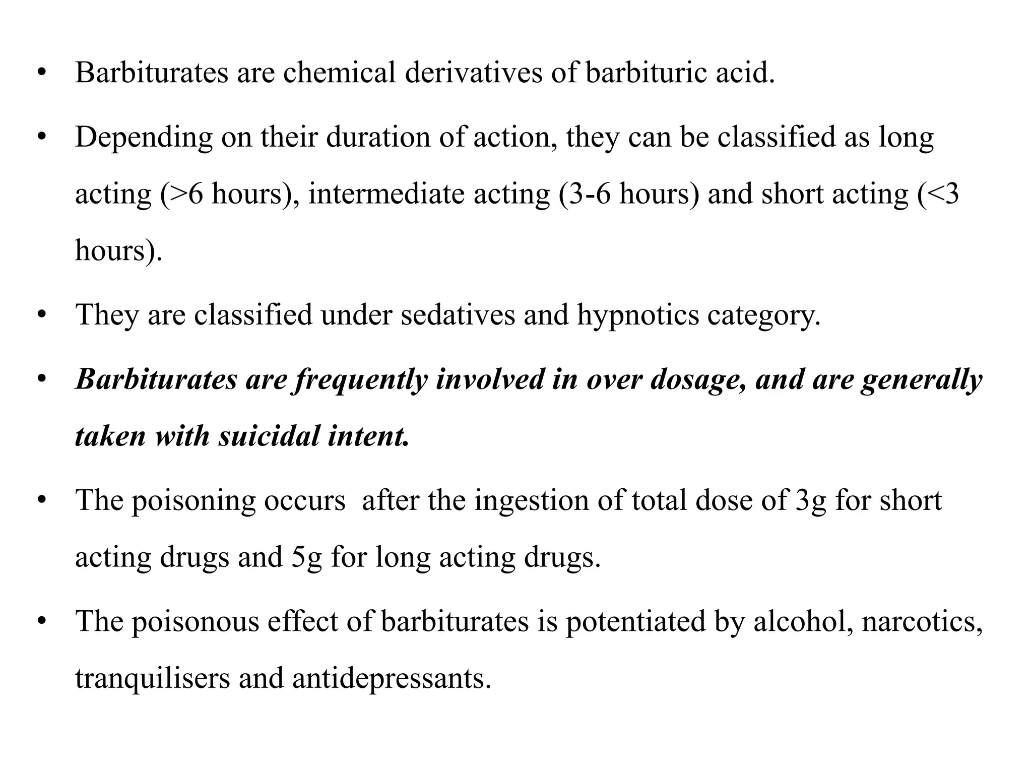Barbiturate & Morphine poisoning | PPTX
