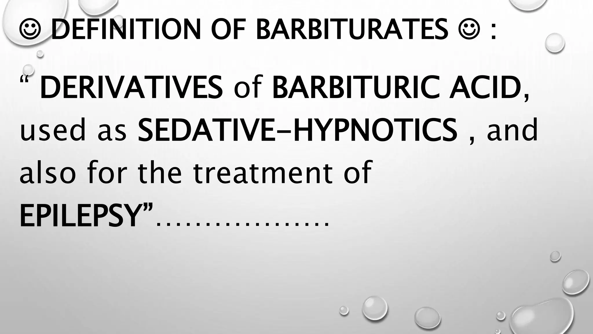 "Barbiturate poisoning" : By rxvichu-alwz4uh! | PPTX