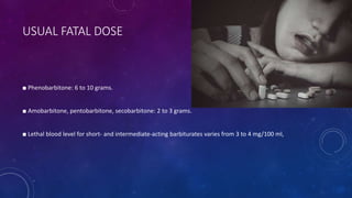Barbiturate poisoning | PPTX