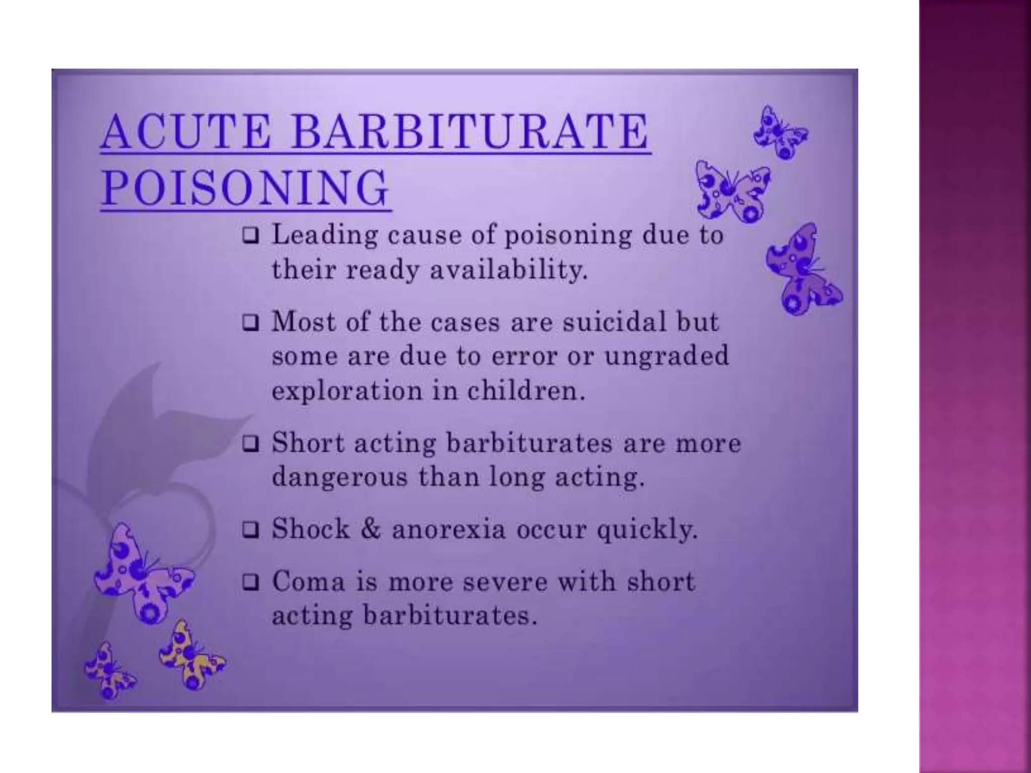 Barbiturate poisoning | PPTX