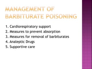 Barbiturate poisoning | PPTX