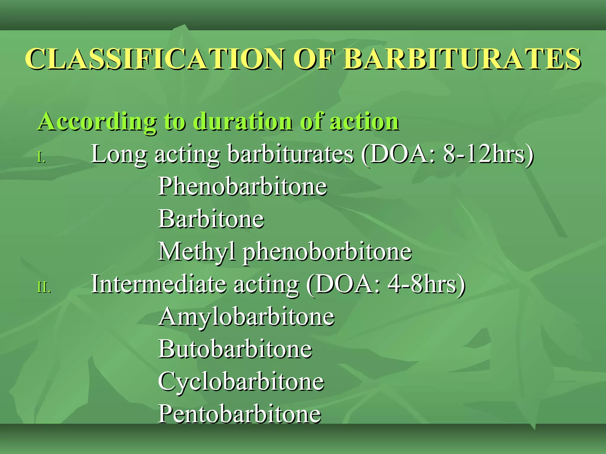 Barbiturates | PPT
