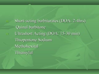Barbiturates | PPT