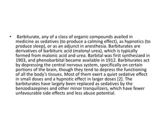 Barbiturates | PPTX