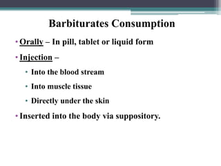 Barbiturates | PPT