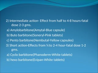 Barbiturates in forensic medicine and t.ppt