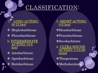 Barbiturates and benzodiazepines acute poisoning | PPTX