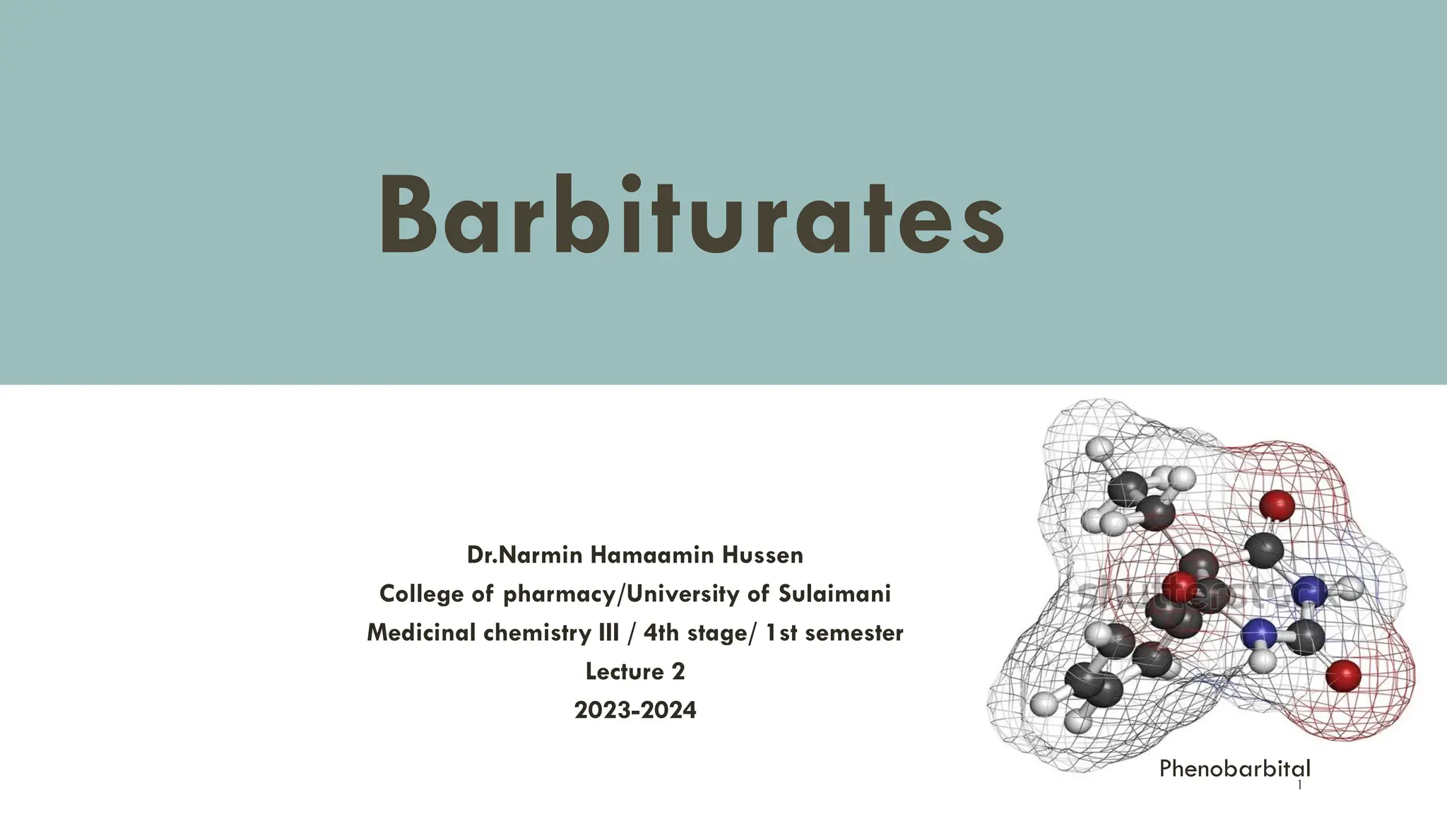 Barbiturates -Medicinal Chemistry | PDF
