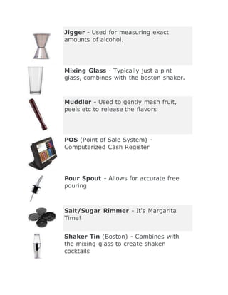 Bartenders' Tools | DOCX