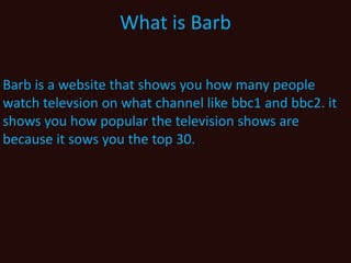 Barb research | PPTX
