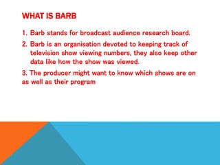 Barb research | PPT