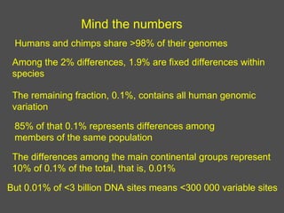 Human genetic diversity. ESHG Barcelona | PPT