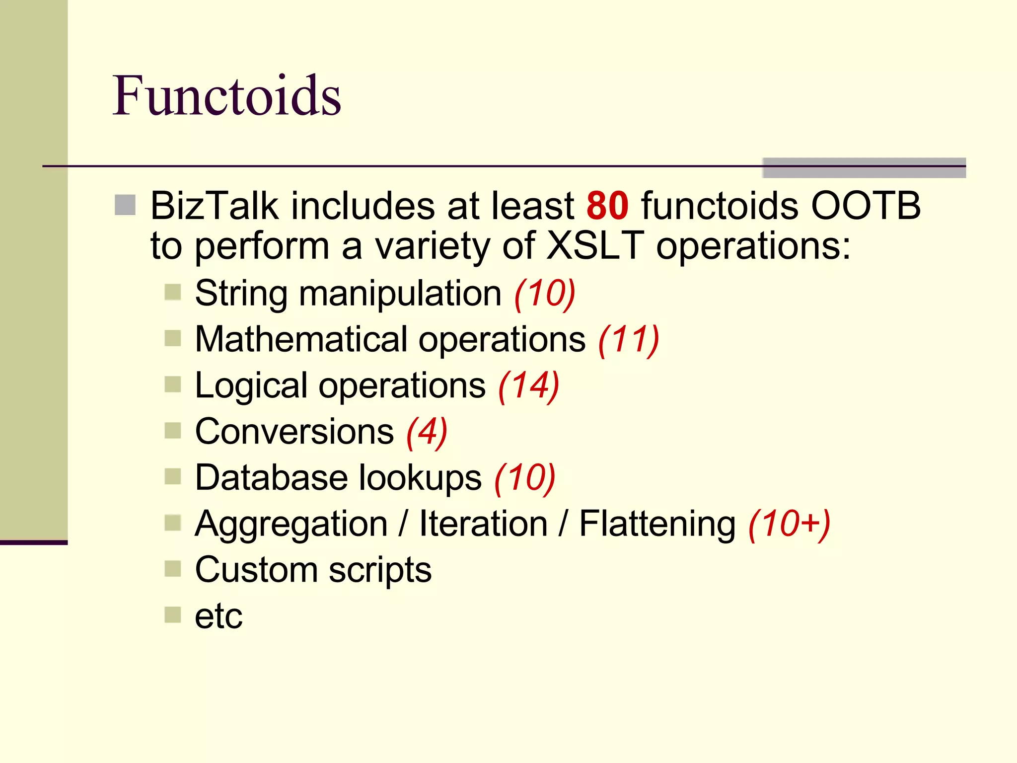 Using the BizTalk Mapper | PPT