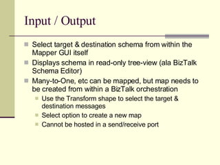 Using the BizTalk Mapper | PPT