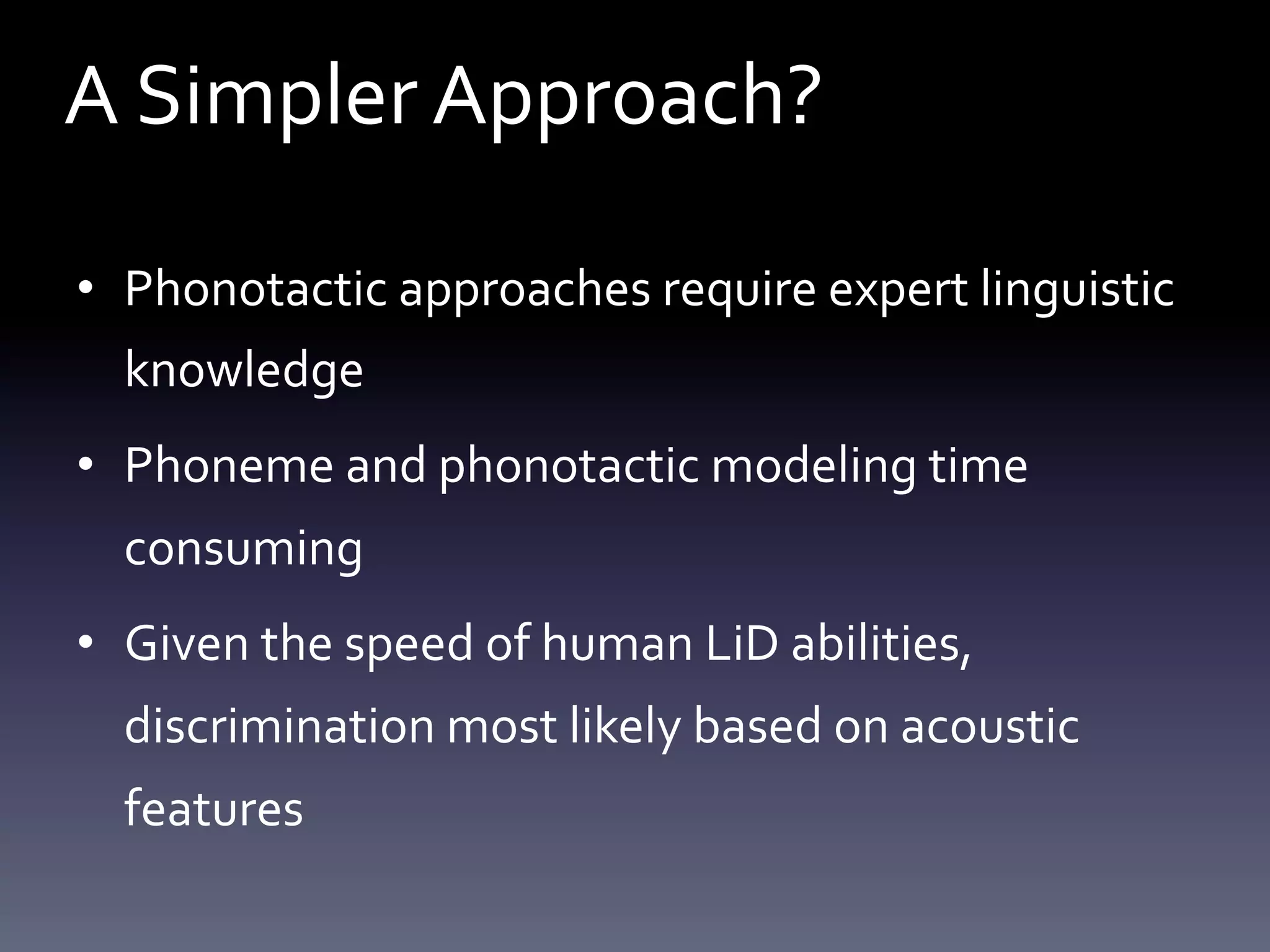 Automatic Language Identification | PPT