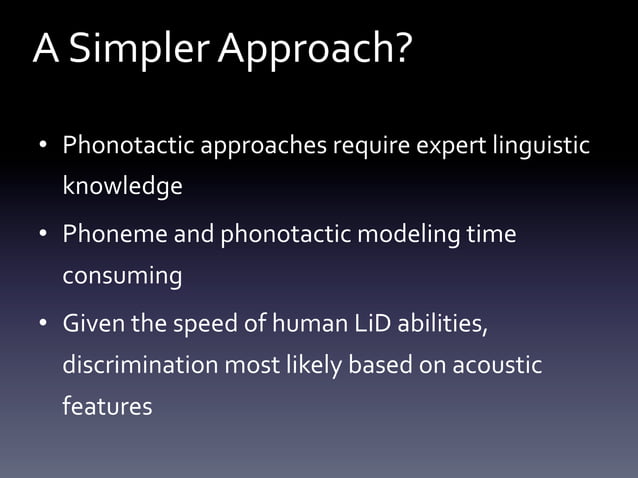 Automatic Language Identification | PPT