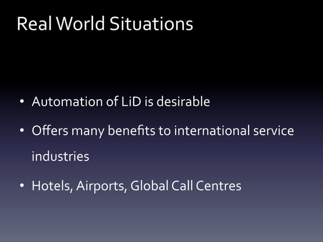 Automatic Language Identification | PPT