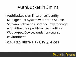 BarCamp Hong Kong 2015 - AuthBucket - Open Source Identity Management System | PPT