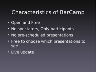 BarCamp Introduction | PDF