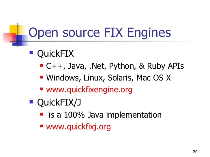 Intro To The FIX Protocol presented at BarCampNYC3