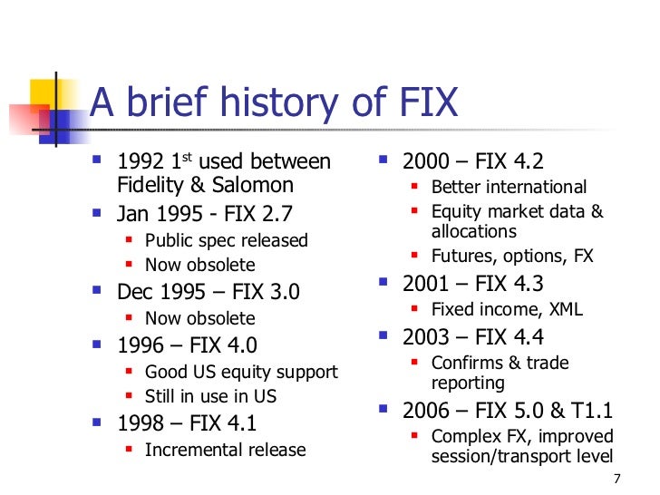Intro To The FIX Protocol presented at BarCampNYC3