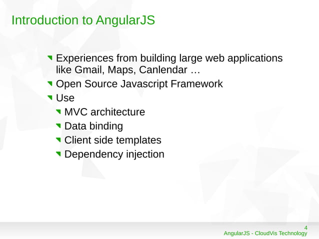 AngularJS Framework | PPT