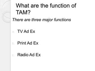 Barc and Tam Media Audience measurement | PPTX