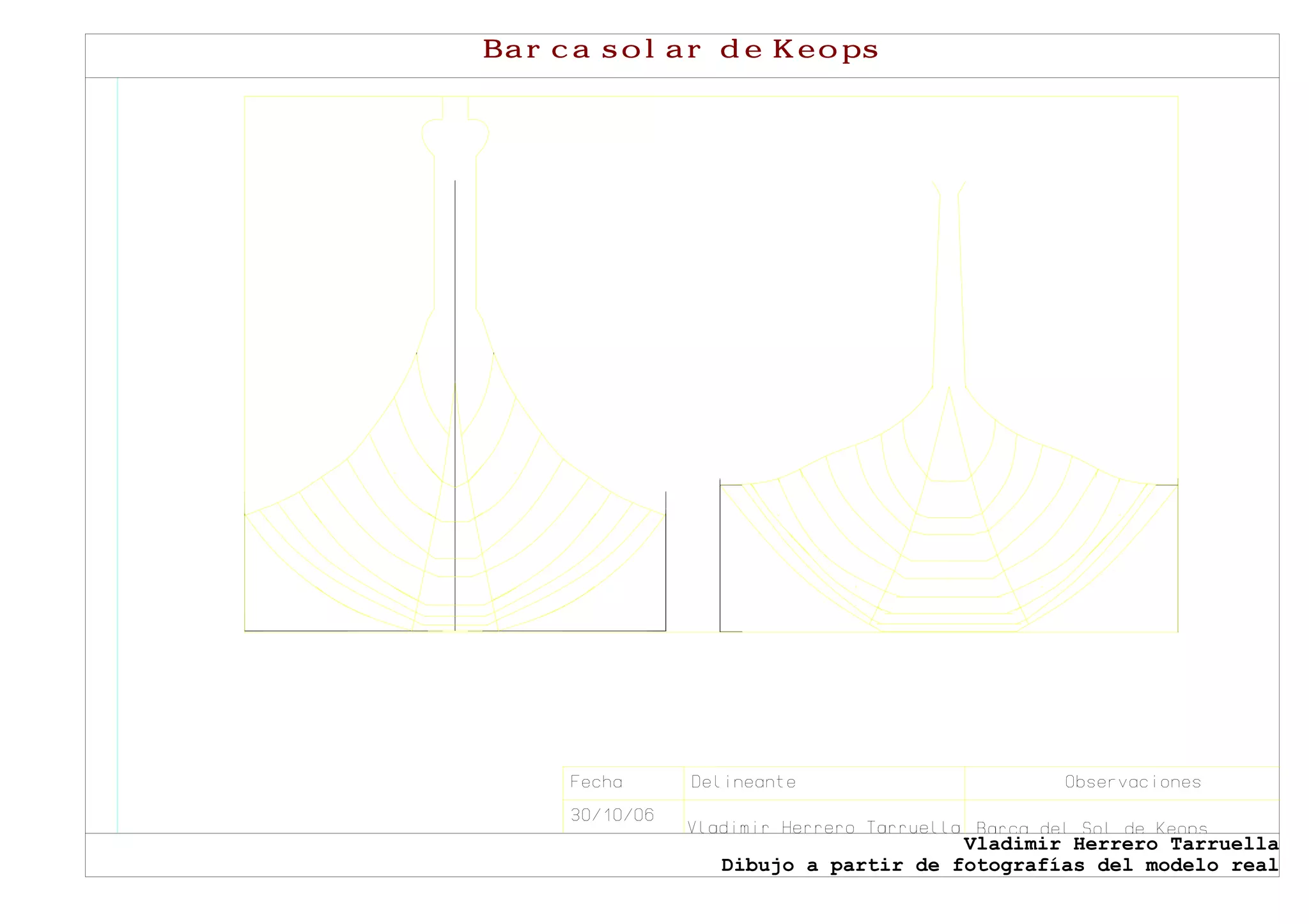 Barca solar de keops, planos | PDF