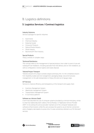 Logistics services concepts and definitions | PDF