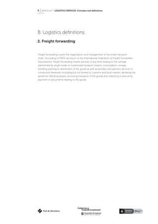 Logistics services concepts and definitions | PDF